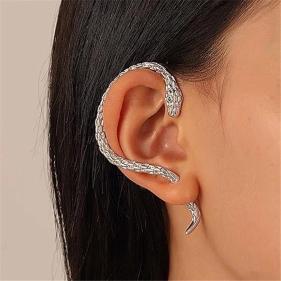 Other | Yiendoo Gothic Snake Ear Cuff Wrap Earring Gold Animals Crawler ...